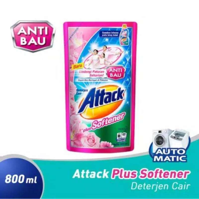 Jual Denpasar-attack Liquid Matic Deterjen Cair Plus Softener [800 Ml ...