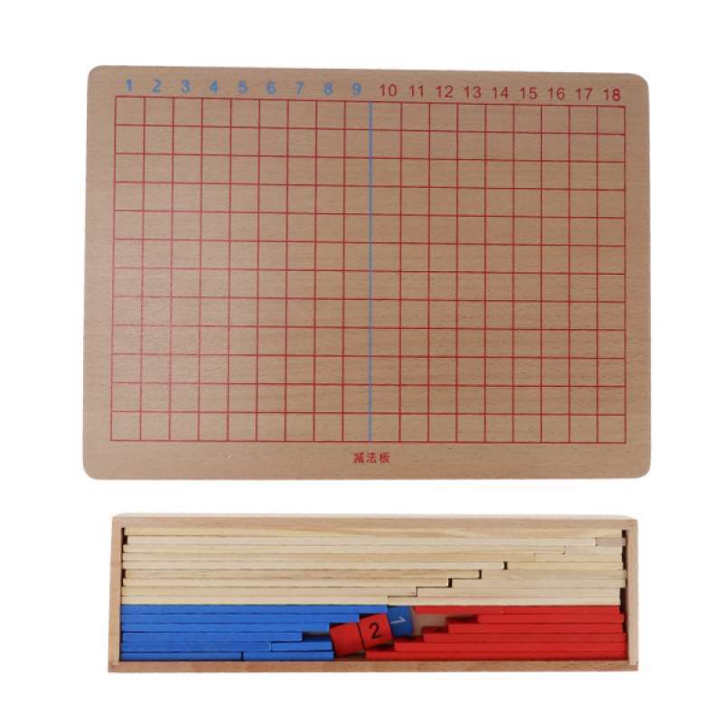 Jual Wooden Montessori Addition Subtraction Board Kids Educational Toys ...