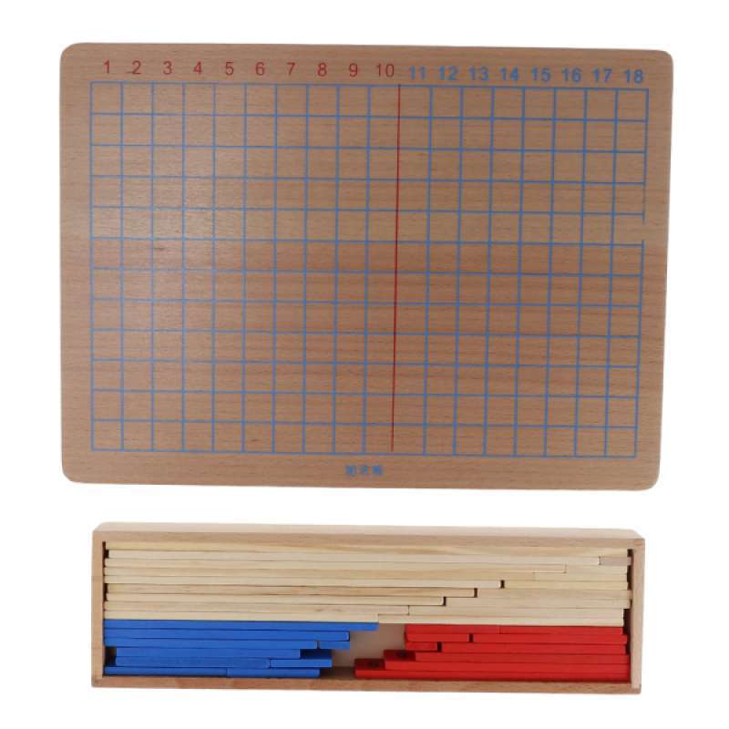 Jual Wooden Montessori Addition Subtraction Board Kids Educational Toys ...