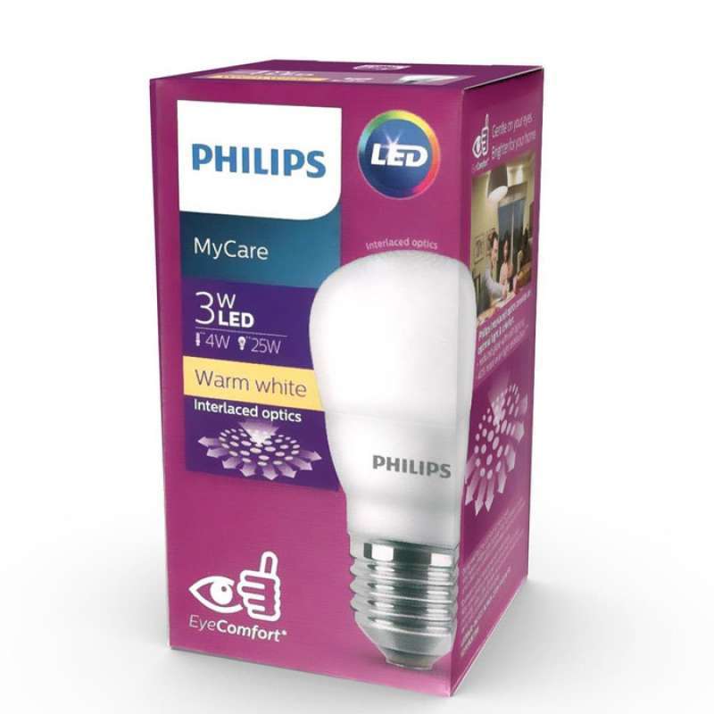 Jual Philips MyCare LED Bulb 3W E27 3000K Warm White 3 Watt - Putih di Seller Philips Lighting ...