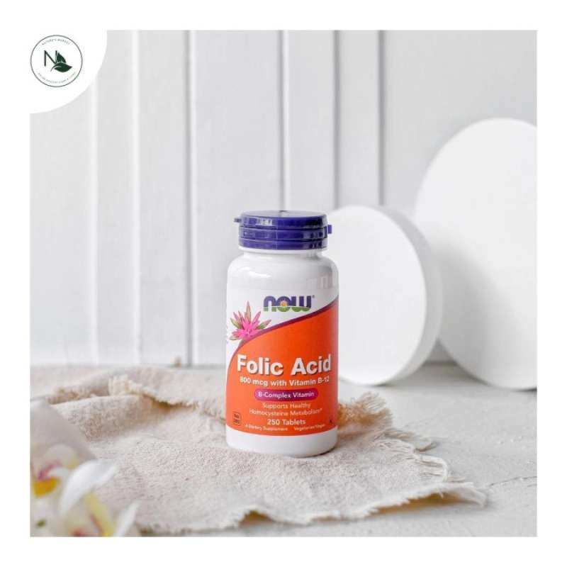 Jual NOW FOLIC ACID 800MG WITH VITAMIN B12 250TABS di Seller Afifah ...