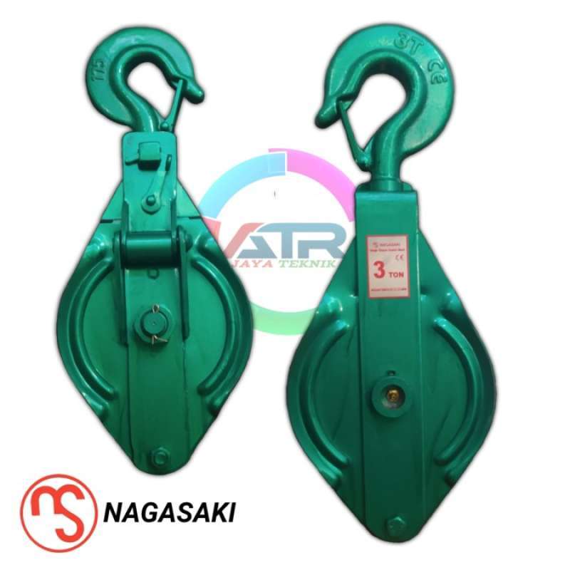 Promo Katrol Snatch Block Single Sheave Capacity 3 Ton NAGASAKI Diskon ...