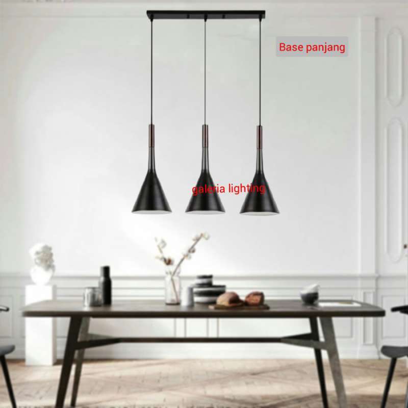 Jual Lampu Gantung Minimalis Dekorasi Ruang Tamu/meja Makan Tipe 8903/3 Bk Di Seller Thunder ...