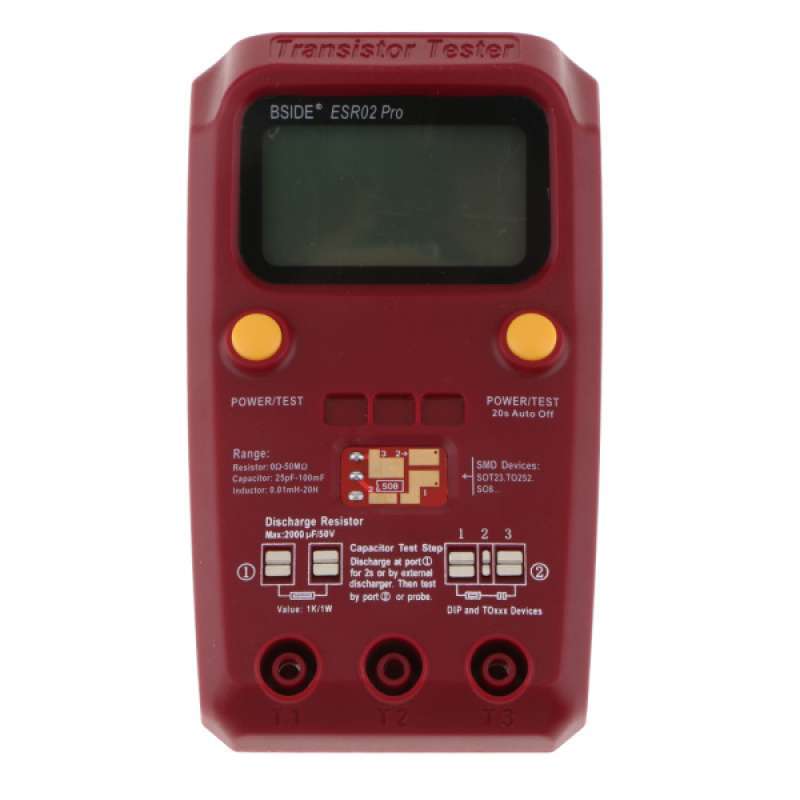 Promo LCD Digital ESR Transistor Meter M328 Resistor Diode Capacitor ...