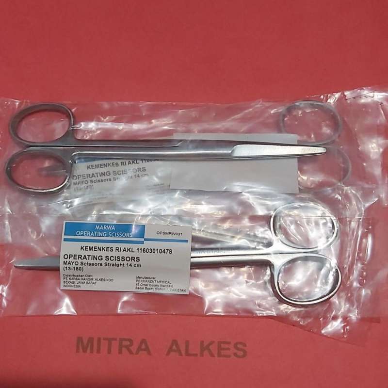 Jual Gunting Mayo Lurus 14cm. Mayo Scissors Straighr 14 Cm. Gunting Iud ...