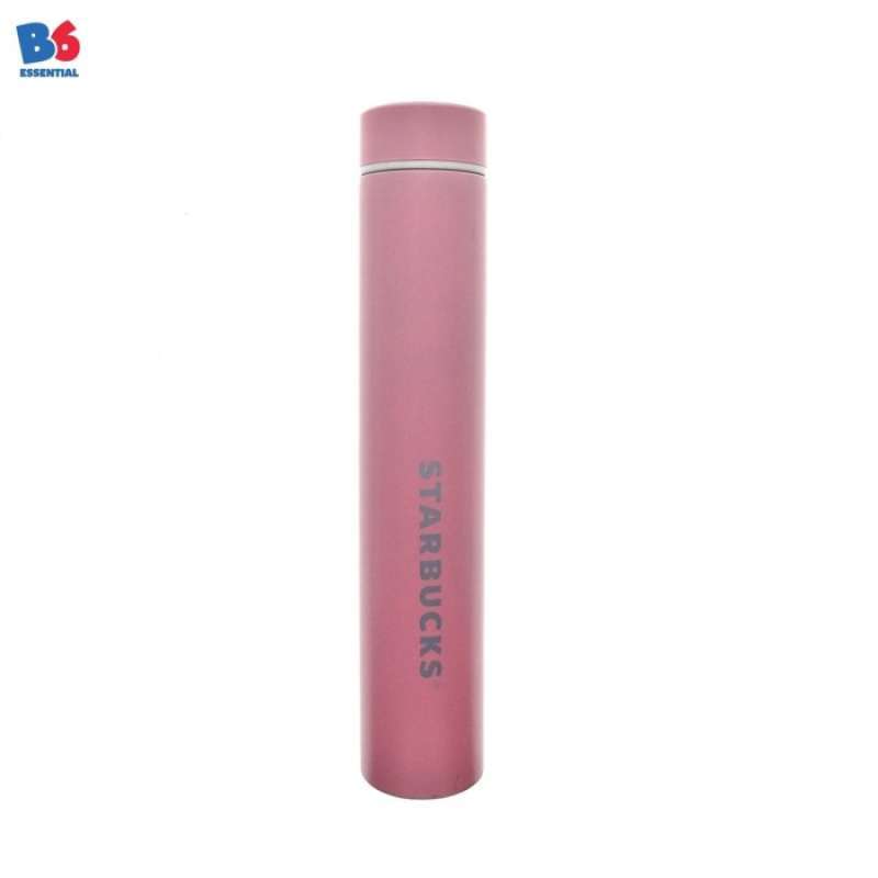 Jual Vacuum Flask Starbucks Slim 250 Ml Pink - Botol Minum Termos Di ...