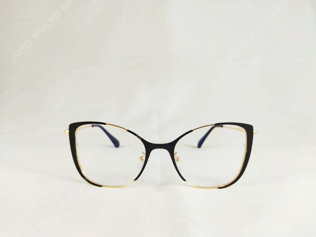 Jual Frame Kacamata Wanita Elegant Gold Black di Seller JOYO MULYO ...