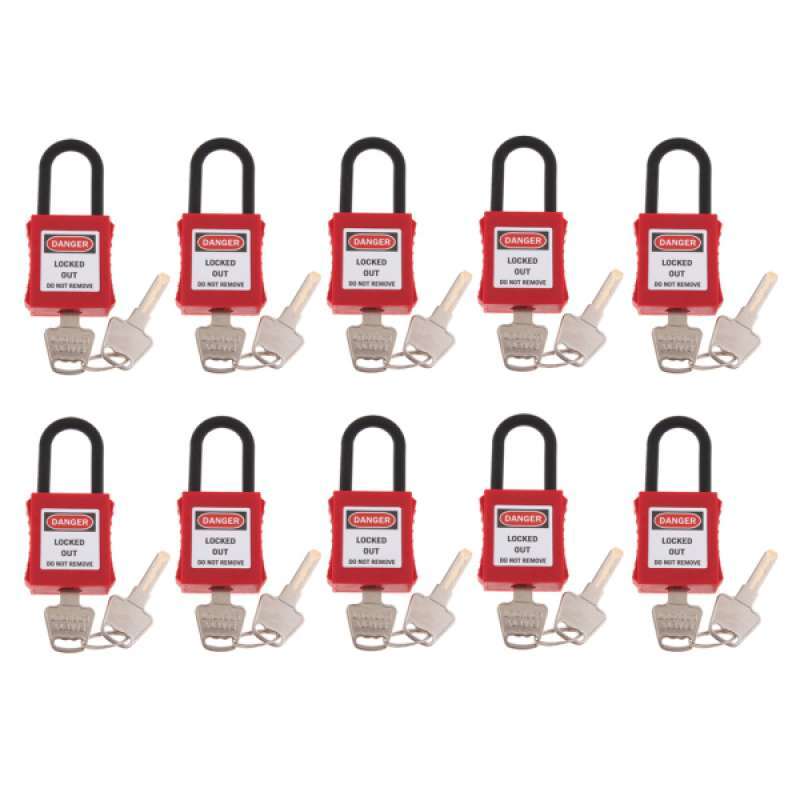 Promo 10Pieces/Set Safety Lockout Padlock Lockout Nylon Lock Beam ...