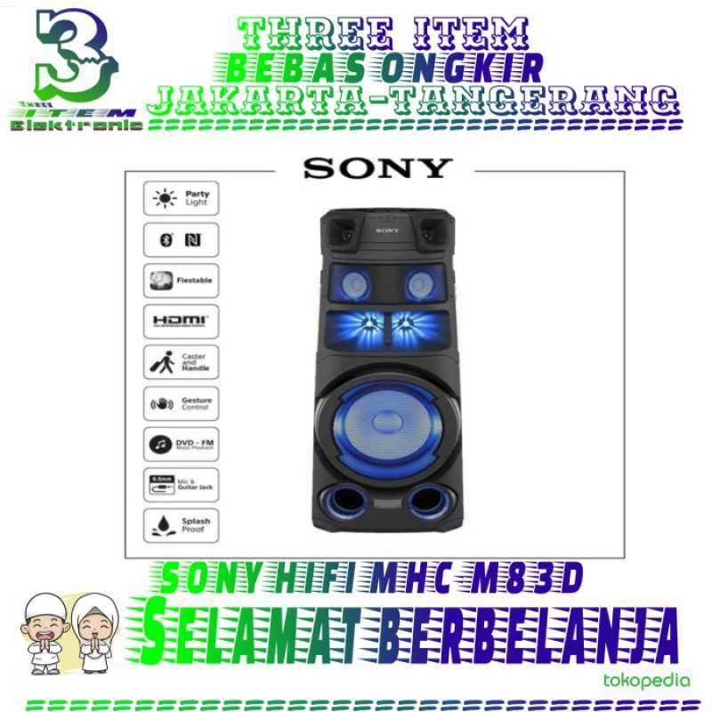Promo Limited Speaker Multimedia Sony Mhc-V83D Audio Sistem Bluetooth ...