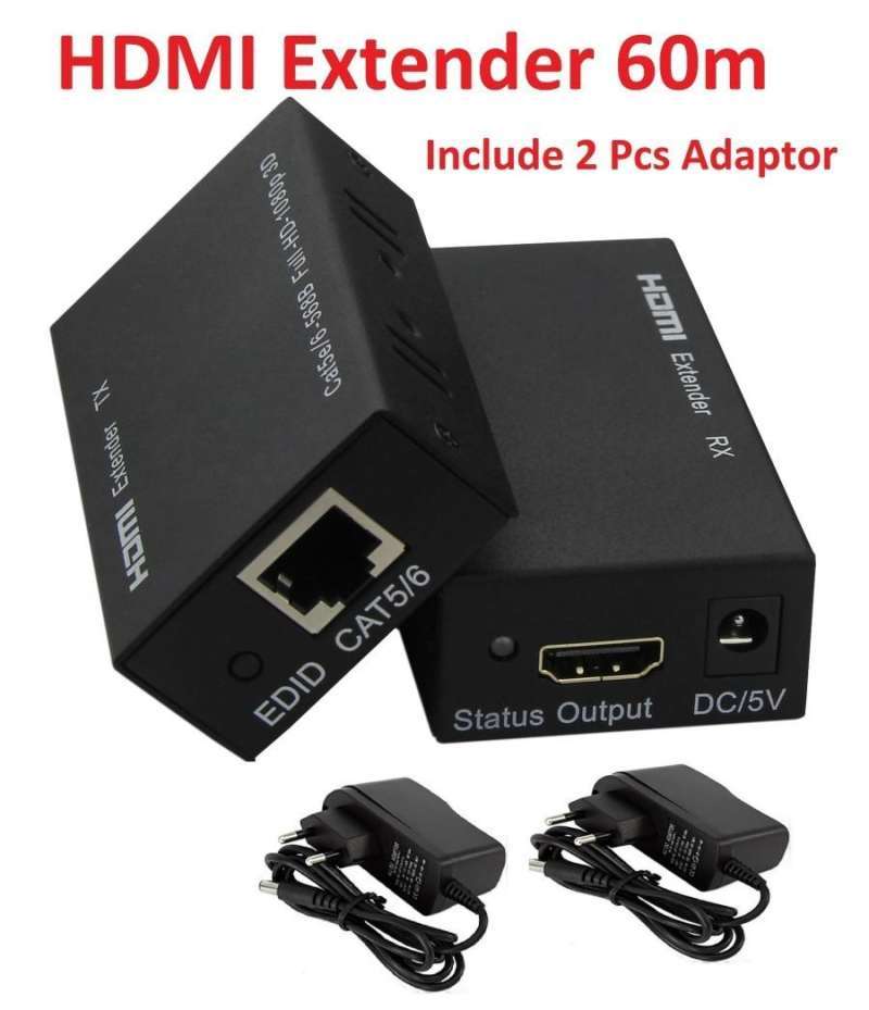 Jual HDMI Extender Max 60M over Kabel Lan RJ45 di Seller Orbit Computer ...