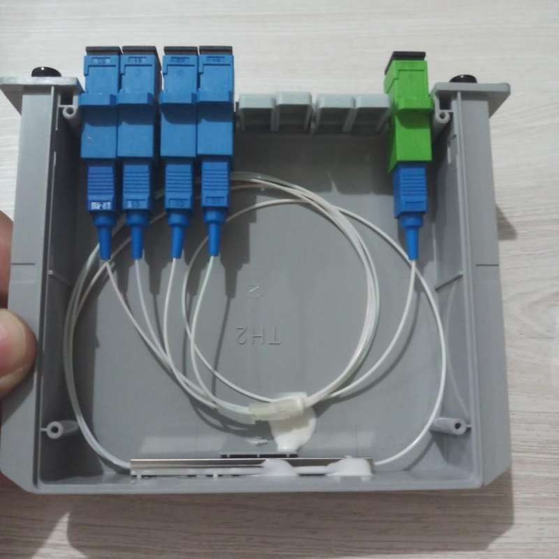 Jual Passive Splitter Plc Box Fo 1 4 Fiber Optik Ftth Sc Upc Di Seller