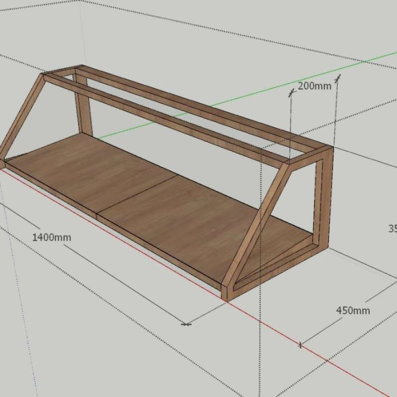 Jual Etalase Kayu Kaca Jualan Warung Kopi Food Display Kue Roti Donut ...