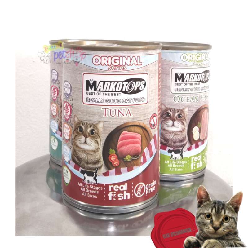 Jual Markotops Original Tuna 400g Wet Food Makanan Kucing Basah Kaleng ...
