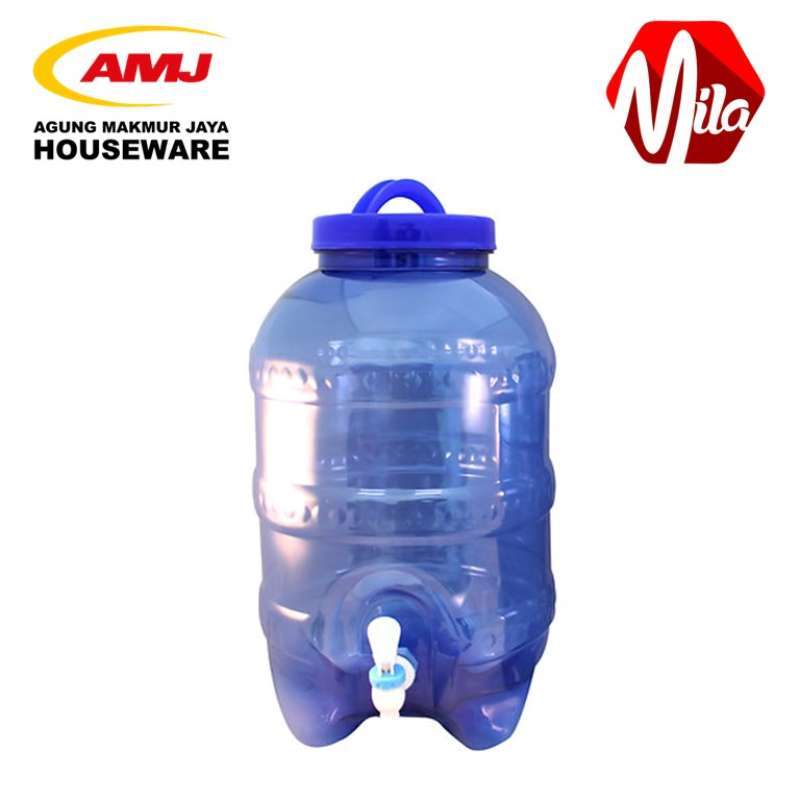 Jual GALON AIR + KERAN / WATER DISPENSER 12,5 LITER MILA di Seller AMJ ...