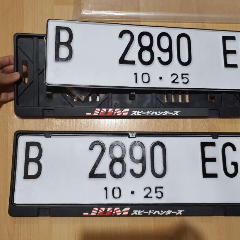 Promo Bingkai Plat Nomor Mobil Jdm Diskon 23% di Seller Mandala Otoshop ...