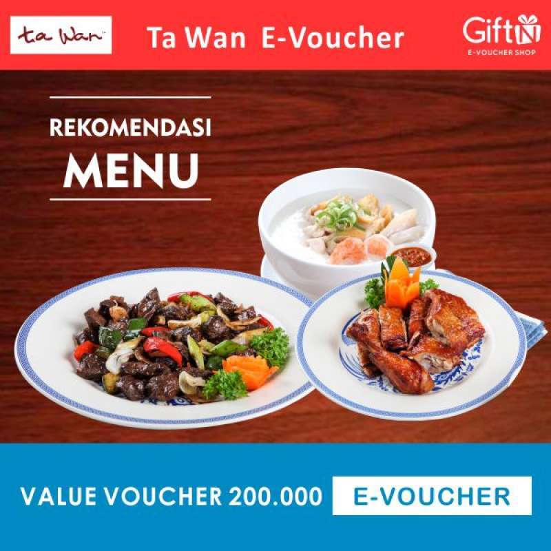 Jual Ta Wan Value Voucher [Rp. 200.000] di Seller GIFTN Official Store ...