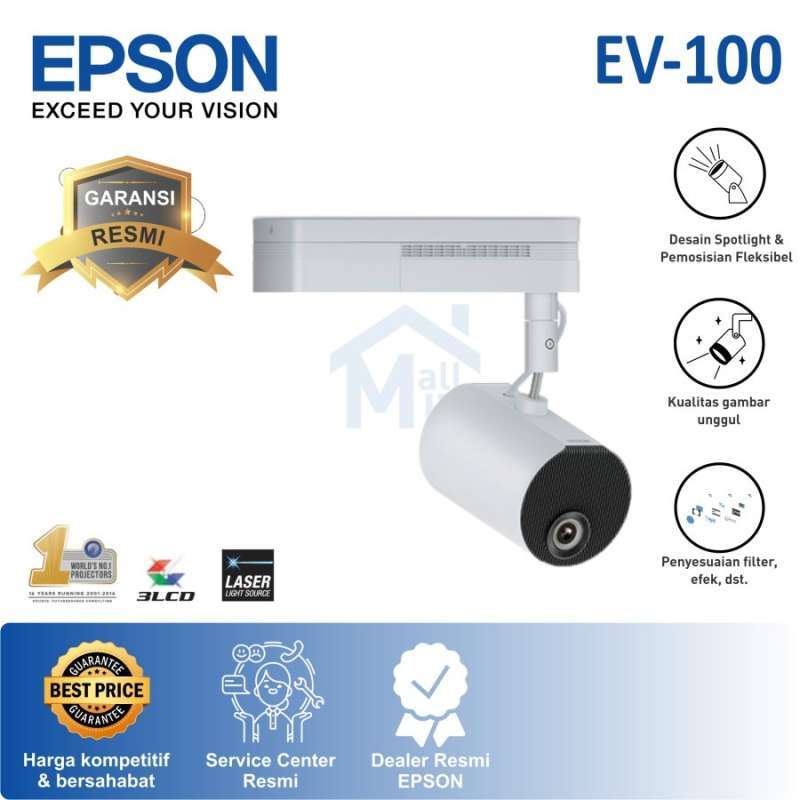 Jual Proyektor EPSON Laser LightScene EV-100 EV100 EV 100 3LCD Spotlight di Seller Mall IT Medan ...