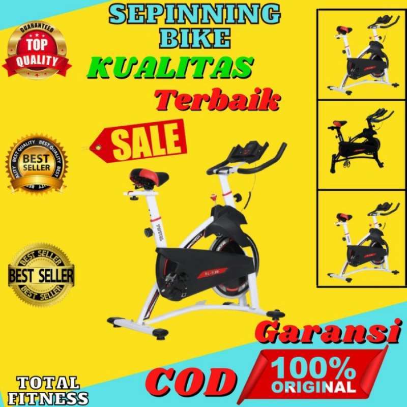 Jual ALAT/OLAHRAGA/SEPEDA/FITNESS/SPINNING BIKE HITAM/PUTIH TL-930 di ...