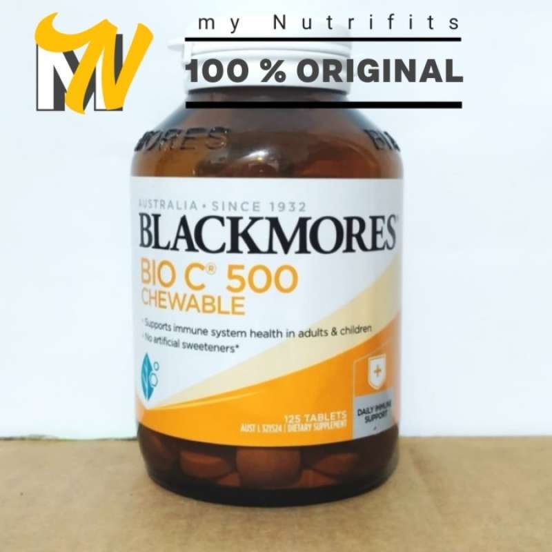 Jual Blackmores Bio C 500 Mg Chewable Vitamin Blackmore Chewable Bio C ...
