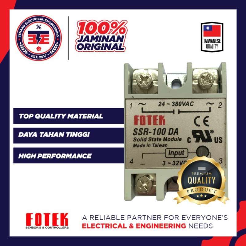 Promo Fotek Ssr-100Da / Ssr 100Da Solid State Relay Fotek 100 Amper ...