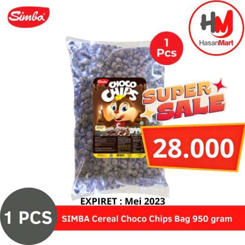 Jual Simba Cereal Choco Chips Bag 950 Gram [1 Pcs] - Simba Kemasan ...