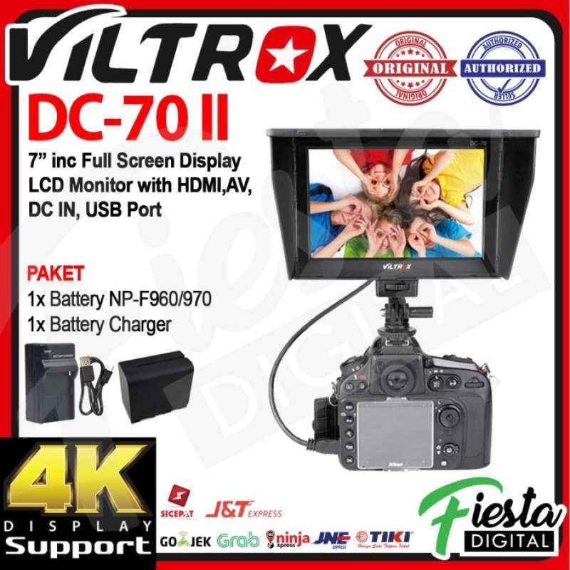 Jual Viltrox Dc-70Ii / Dc-70 Ii 7 Inch Hdmi Lcd Monitor + Battery ...