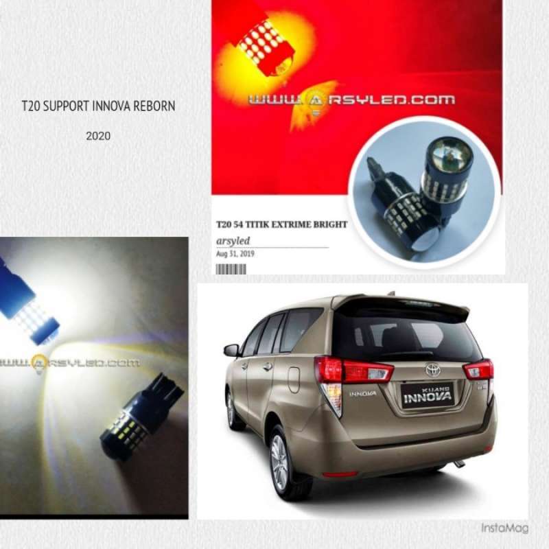 Promo Lampu Led Senja / Rem Mobil Innova Reborn T20 4 Kawat 54 Titik ...