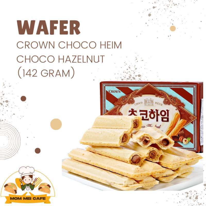 Jual Wafer KOREA CROWN CHOCO HEIM CHOCO HAZELNUT di Seller Mom Mei Cafe ...