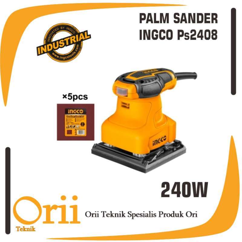 Jual Mesin Amplas Kotak INGCO PS2408 Palm sander Voltage:220-240V~50 ...