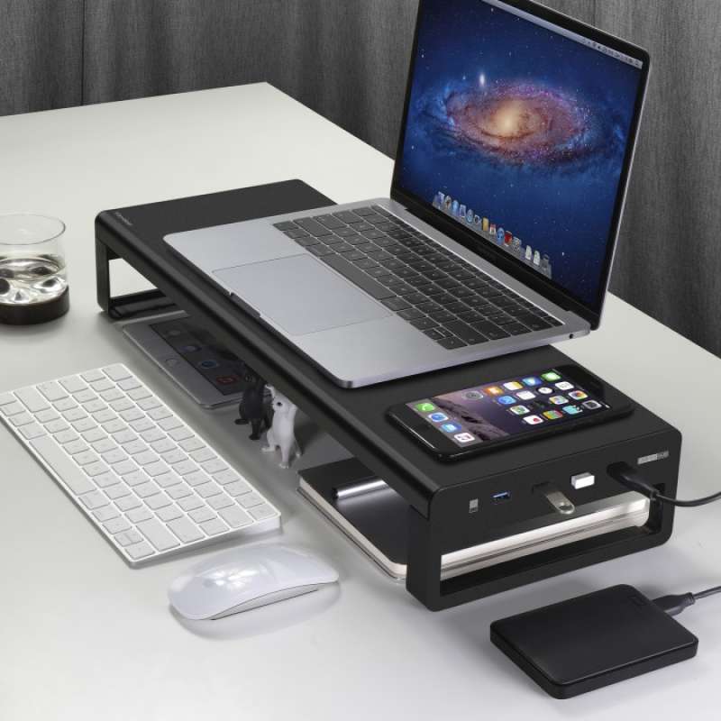 Jual Triple W Meja Laptop + 4 USB Quick Charging| Portable Monitor ...