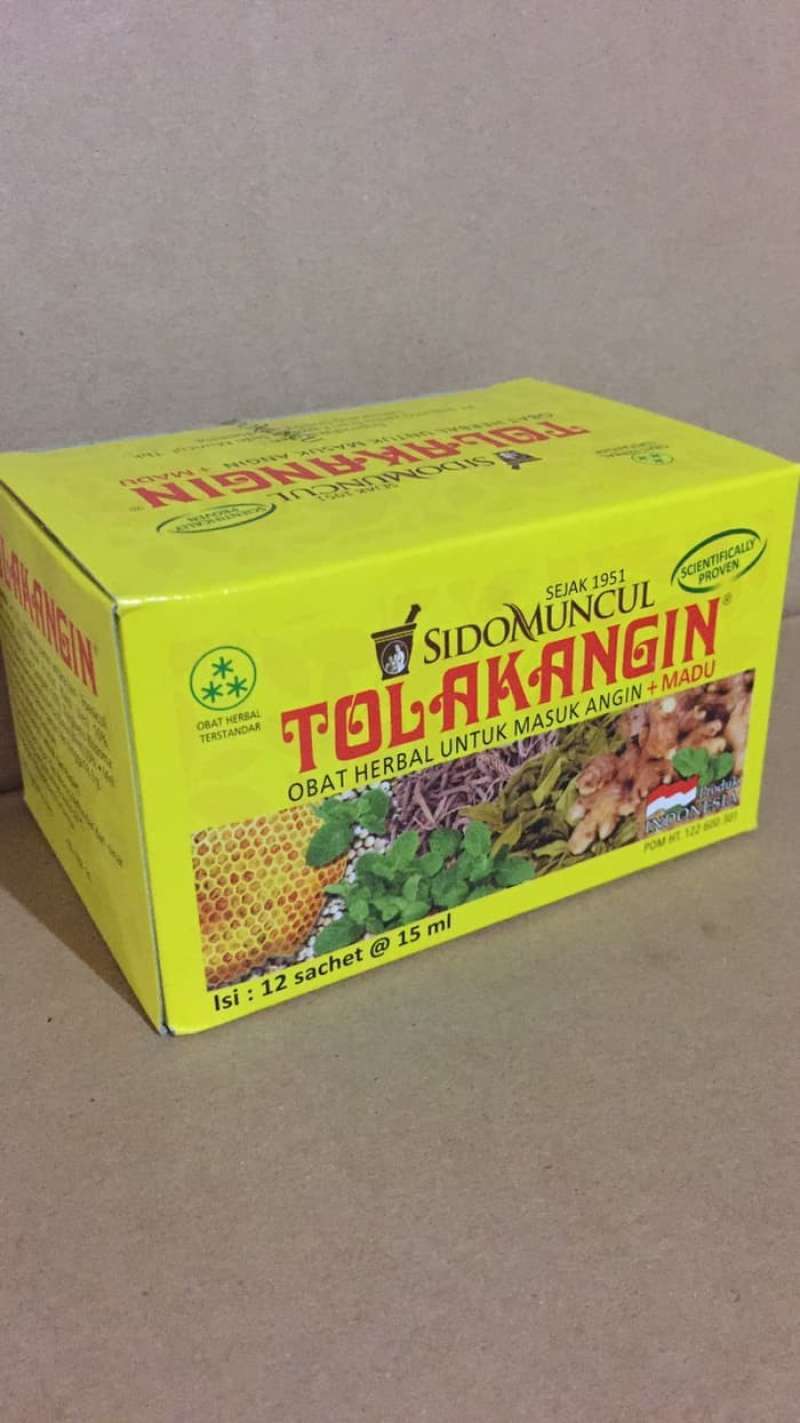 Promo Tolak angin cair sidomuncul sachet 1box obat buang angin murah ...