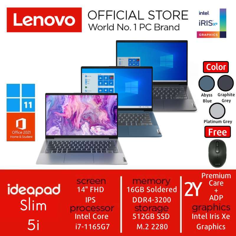 Promo Lenovo IdeaPad Slim 5i XTID XUID XWID [Core i7 1165G7/16GB/512GB ...