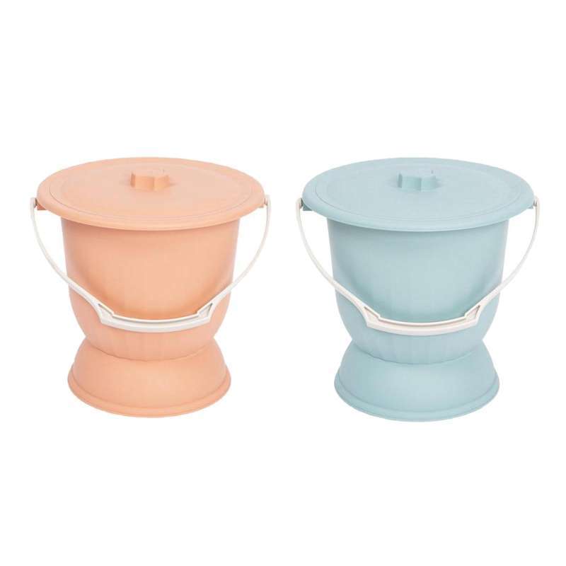 Promo 2 Spittoon with Lid Portable Toilet Urinal Kids Children Orange ...