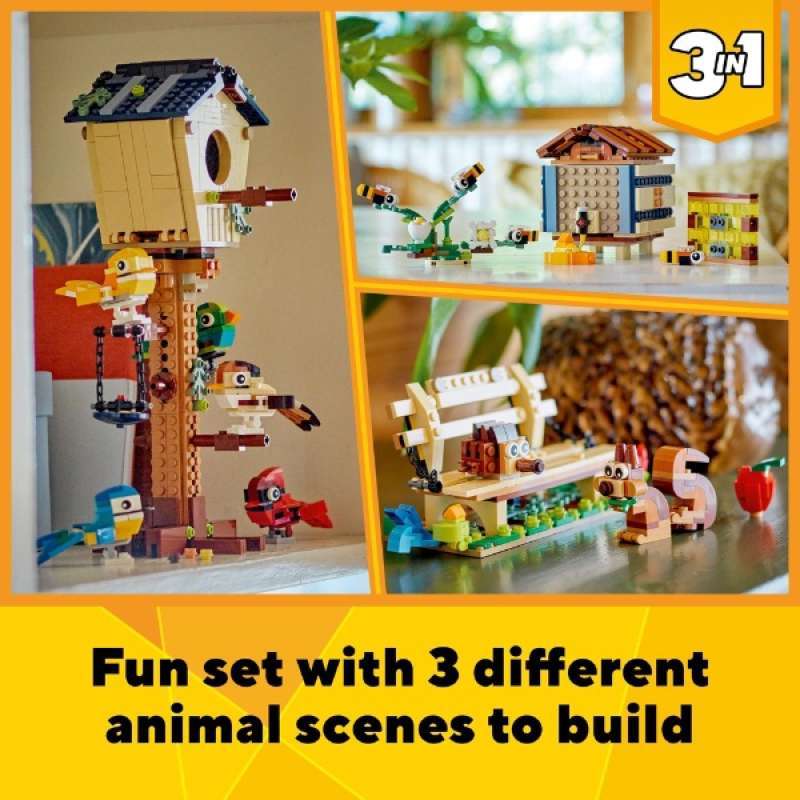 Jual Lego Creator 3in1 31143 Birdhouse Building Toy Set (476 Pieces) Di ...