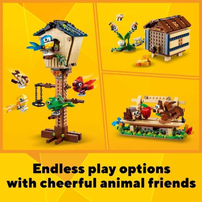 Jual Lego Creator 3in1 31143 Birdhouse Building Toy Set (476 Pieces) Di ...