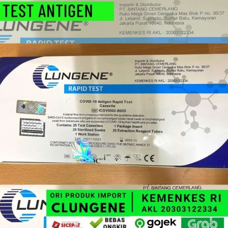 Promo lungene biru swab antigen kemenkes AKL original Diskon 20% di ...