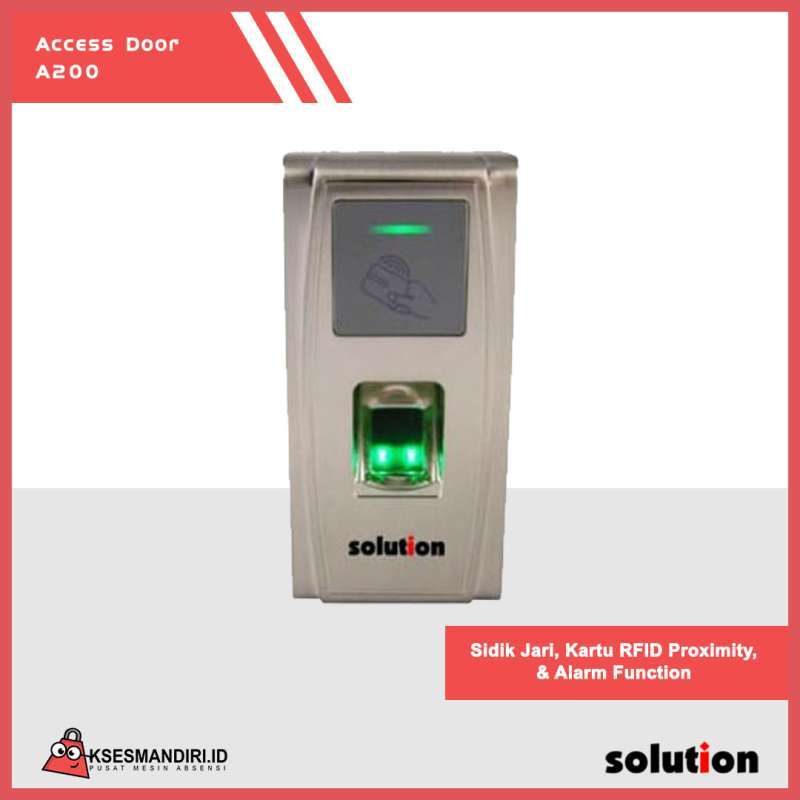 Jual Mesin Absensi Fingerprint dan Access Door Solution A200 di Seller Akses Mandiri - Duri ...