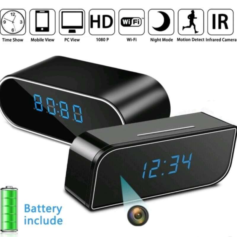 Jual Terbaik Spy Cam Ipcam Ip Camera Kamera Intai Cctv Jam Meja Wifi ...