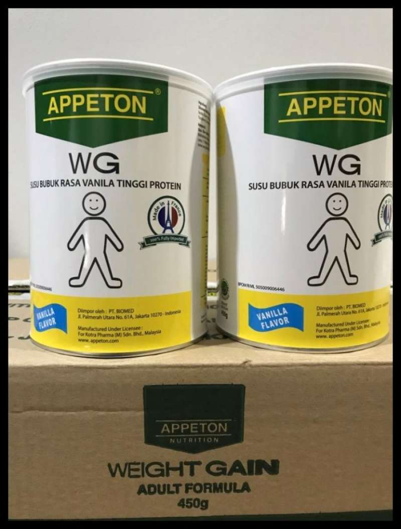 Jual Appeton Weight Gain Susu Untuk Gemuk Rasa Vanilla (Dewasa) - 450 ...