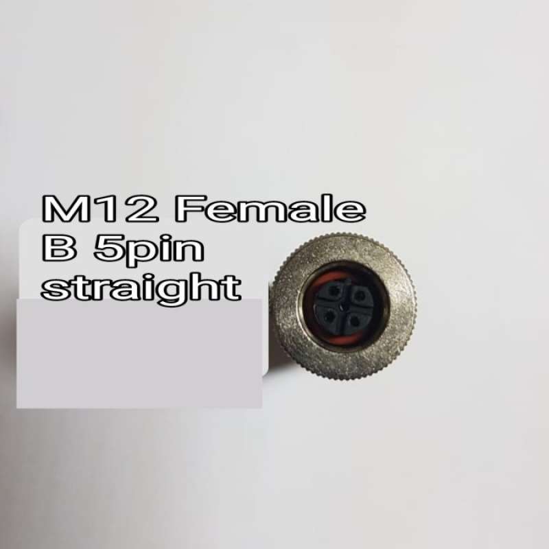 Jual Socket Connector M12 B Code 5 Pin Female Straight Di Seller Vct ...