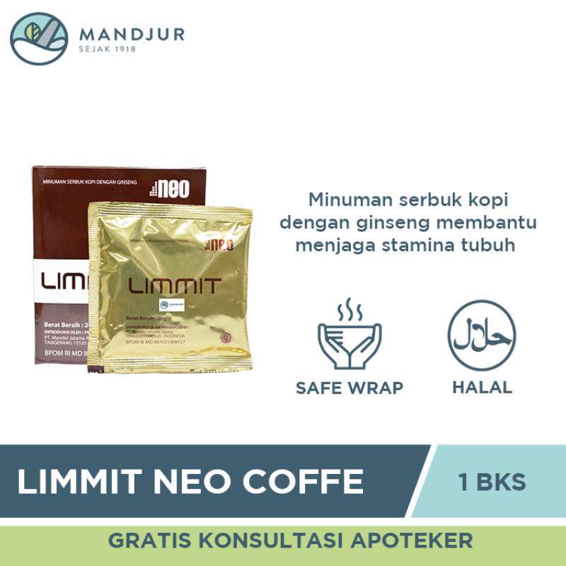 Jual Limmit Neo Coffee Premium Kopi Limmit Stamina Pria [20 gr] di ...