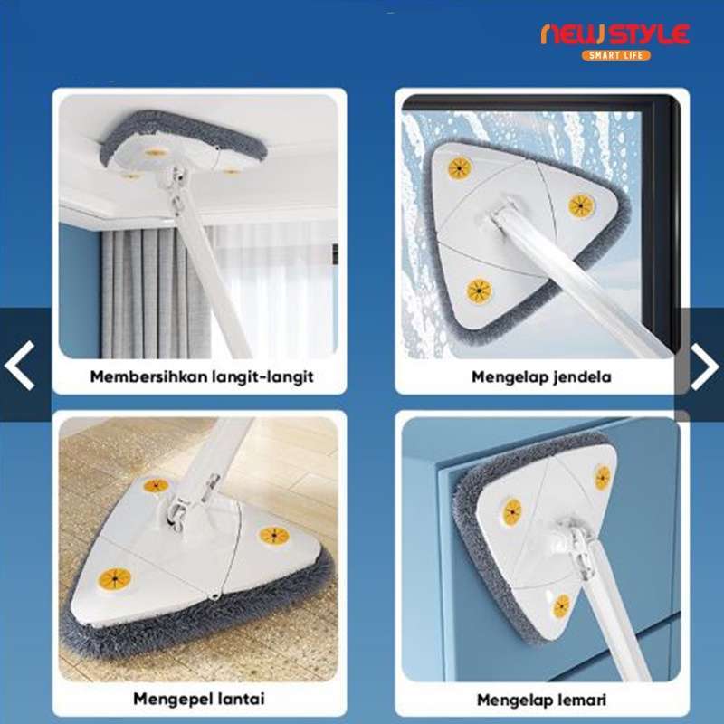 Jual Newstyle Pel Putar Lantai Segitiga D59 Kain Pel Praktis Alat ...