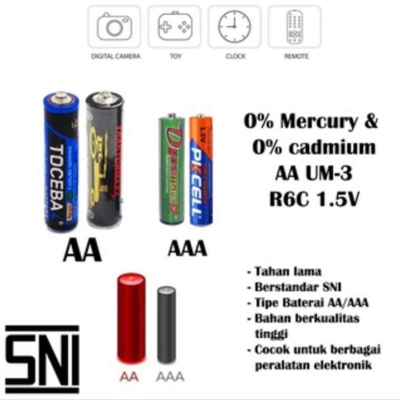 Jual Baterai AAA baterai AA Batu Baterai Baterai A2 Baterai A3 Battery ...