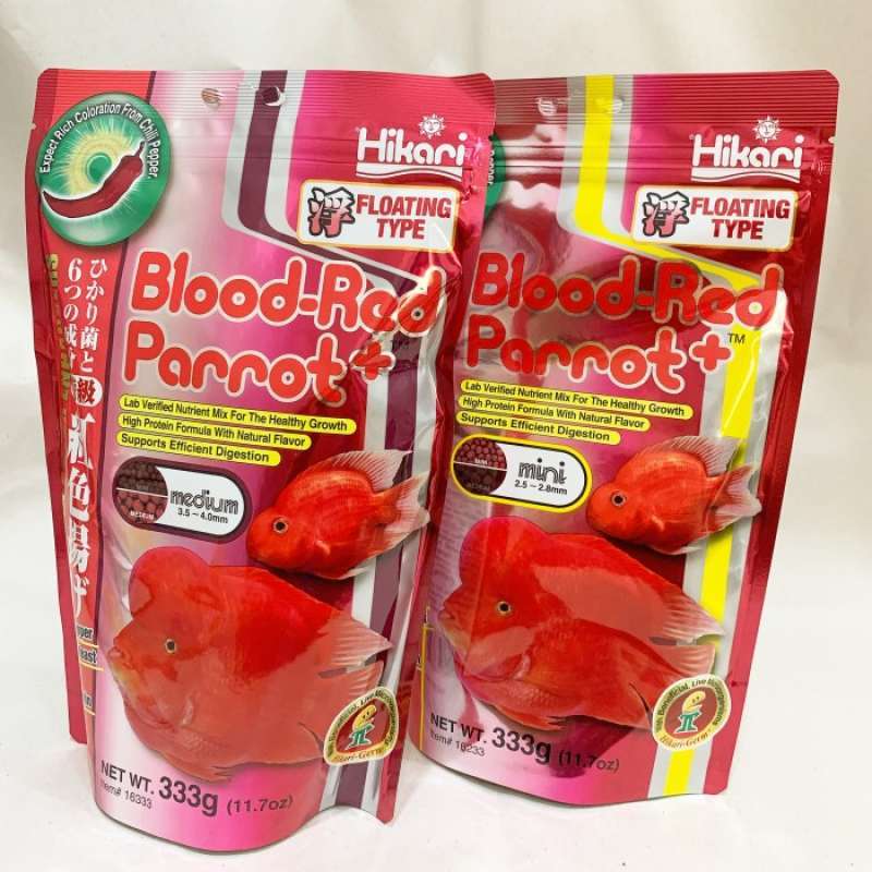 Promo Pelet Louhan Pakan Ikan Louhan Hikari Blood Red Parrot Mini ...