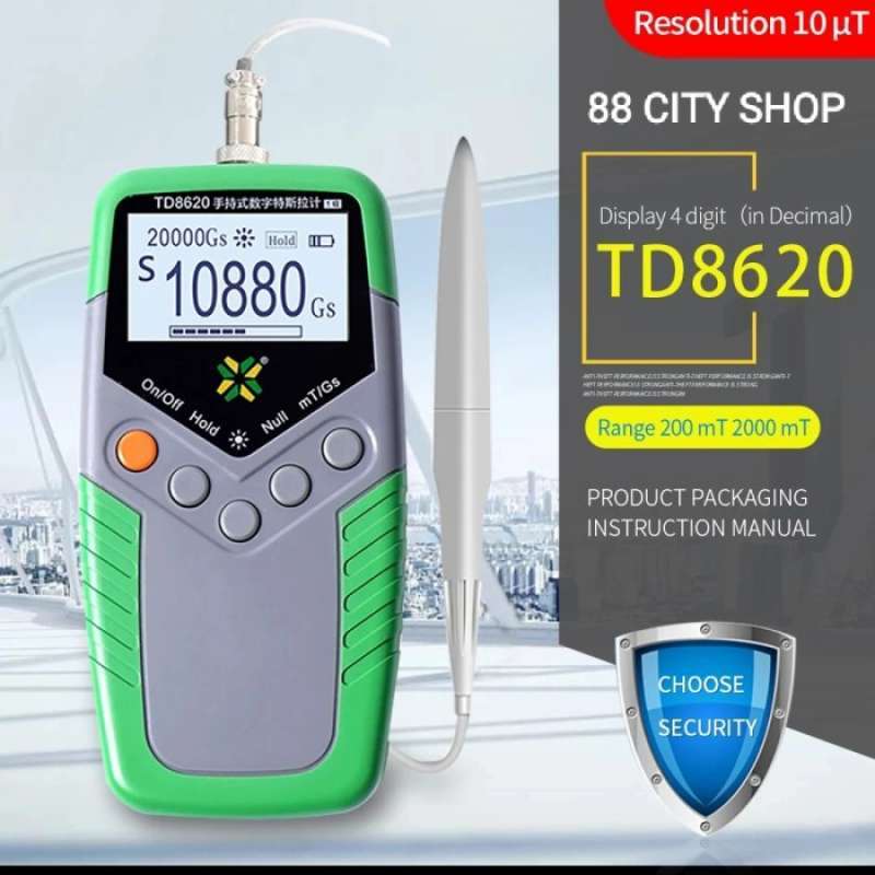 Promo GAUSS METER DIGITAL TESLA METER MAGNET TESTER ALAT UKUR MAGNET ...