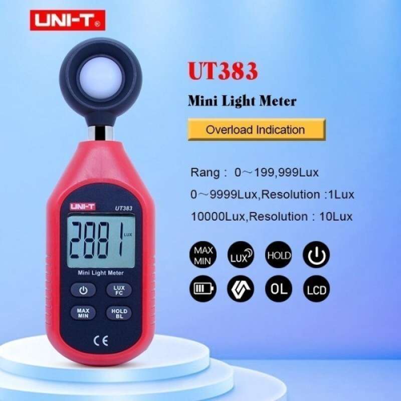 Promo UNI-T UT383 - LUMINOMETER LIGHT METER - PENGUKUR CAHAYA MINI LUX METER Diskon 33% di ...
