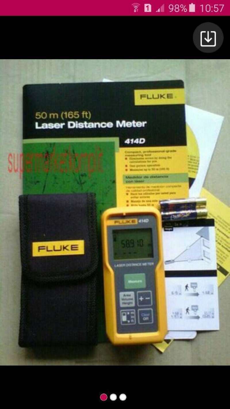 Jual METERAN LASER DIGITAL FLUKE 414D (INDOOR/OUTDOOR) JARAK HINGGA ...