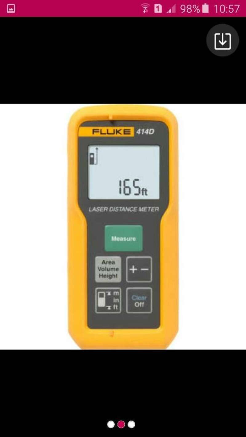 Jual METERAN LASER DIGITAL FLUKE 414D (INDOOR/OUTDOOR) JARAK HINGGA ...