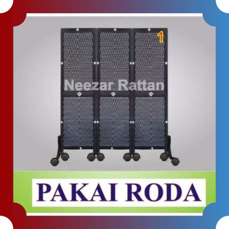 Promo Sketsel 2 Pintu, Pakai Roda, Pembatas Penyekat Partisi Ruangan ...