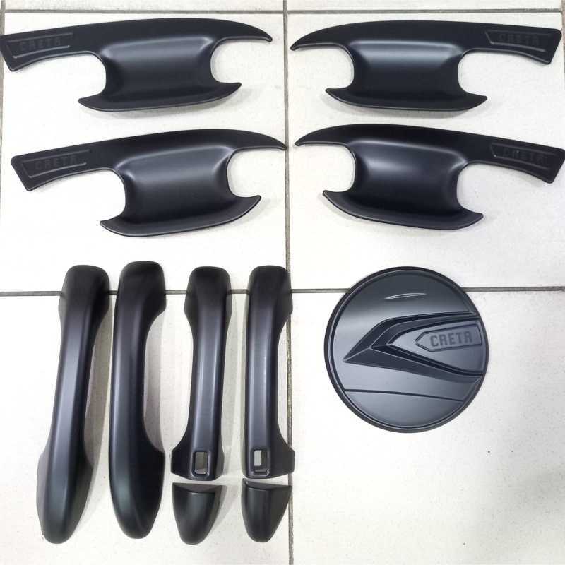 Jual Paket Outer Handle Tank Cover Hyundai Creta 2022 2023 UP Hitam di ...